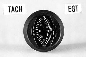 Westach 2'' Round Dual Tach/EGT - Wicks Aircraft Supply Company