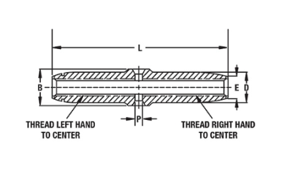 Clip Locking Turnbuckle Barrel