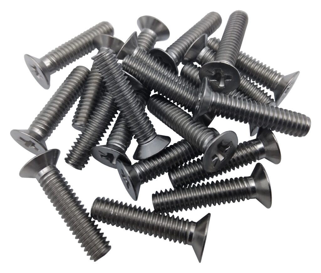 MS24693C Flat Head Cross Recessed Screw - Stainless Steel